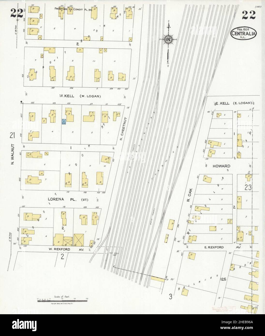 Map of centralia washington hi-res stock photography and images - Alamy