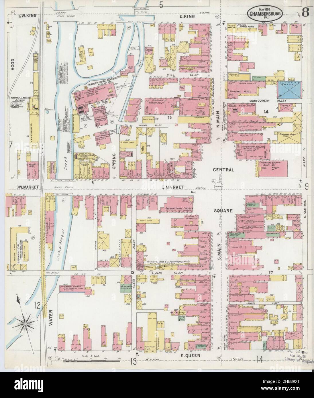 Sanborn Fire Insurance Map from Chambersburg, Franklin County ...