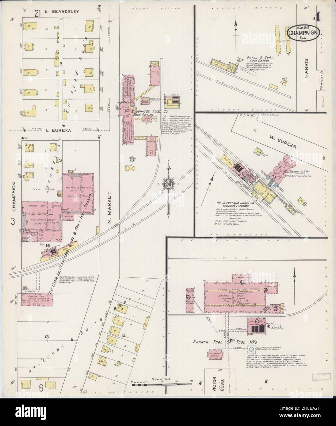 Sanborn Fire Insurance Map from Champaign, Champaign County, Illinois ...