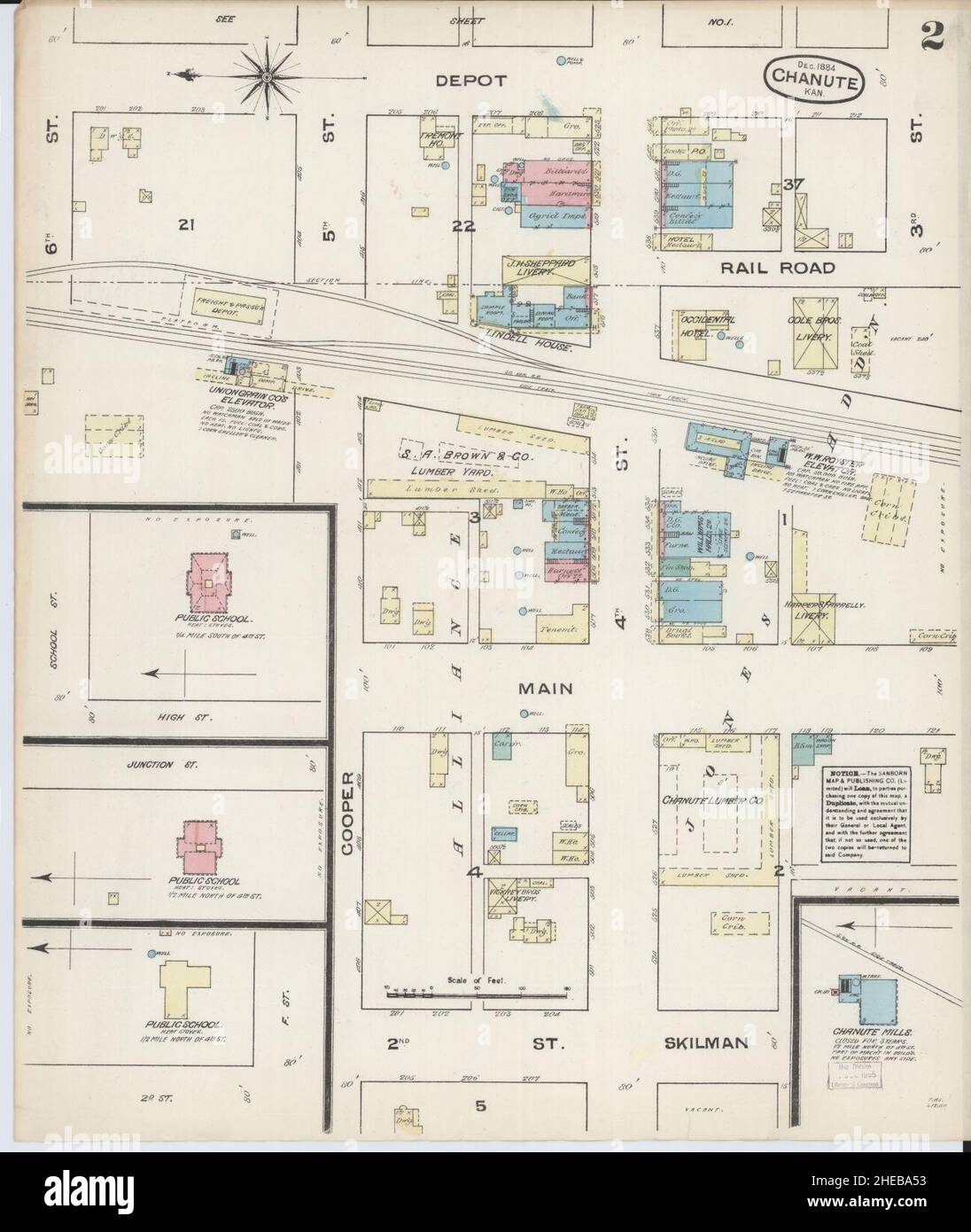 Chanute kansas map hi-res stock photography and images - Alamy