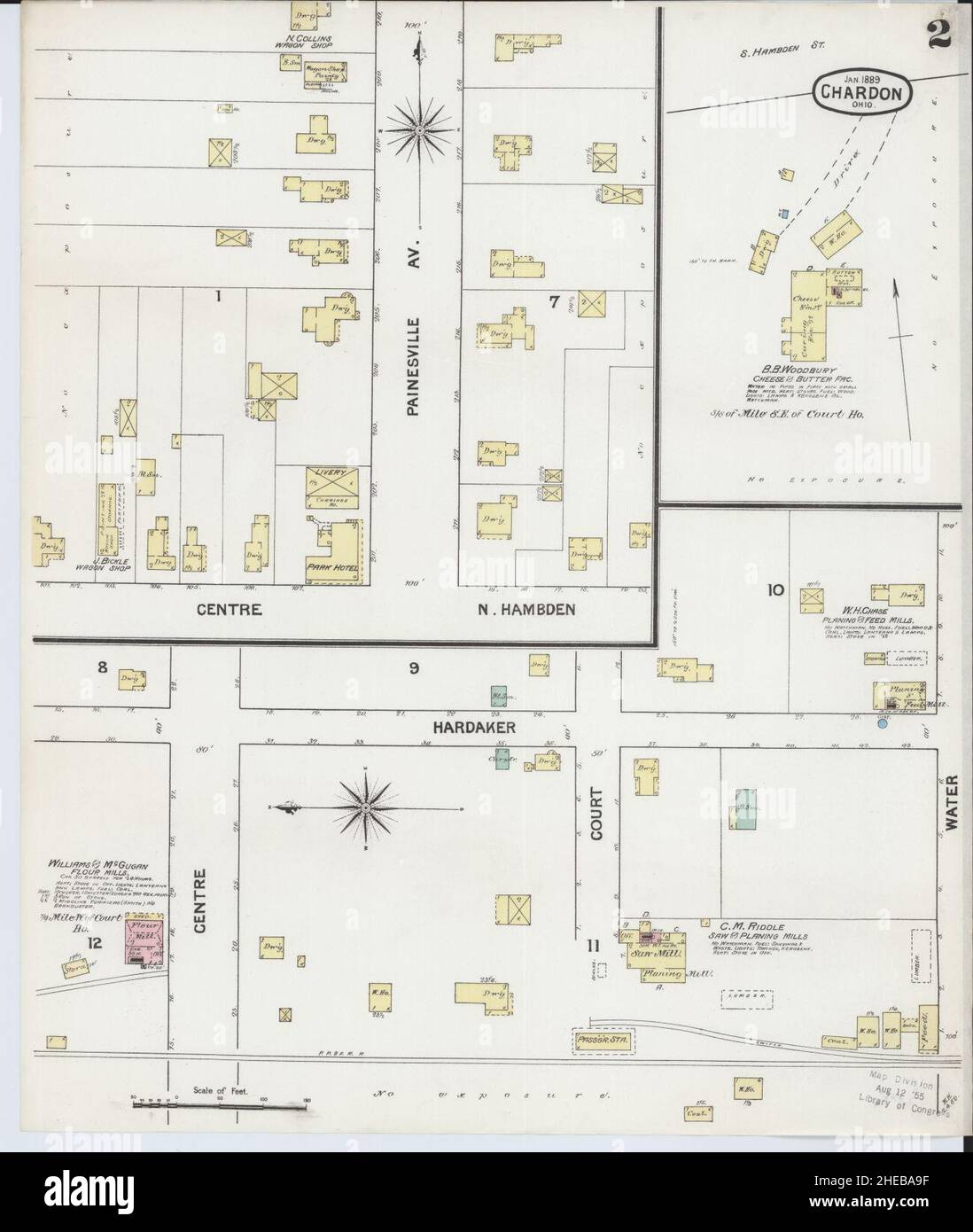 Chardon map hi-res stock photography and images - Alamy