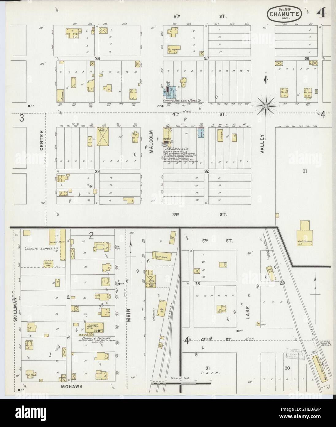 Map of chanute kansas hi-res stock photography and images - Alamy