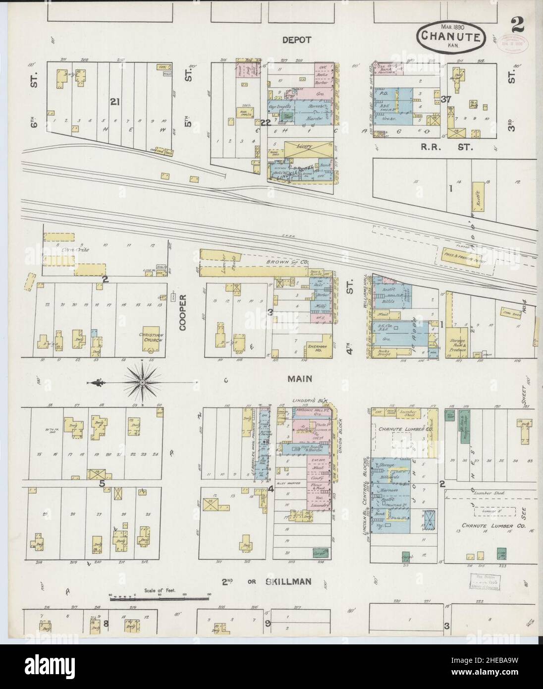 Map of chanute hi-res stock photography and images - Alamy