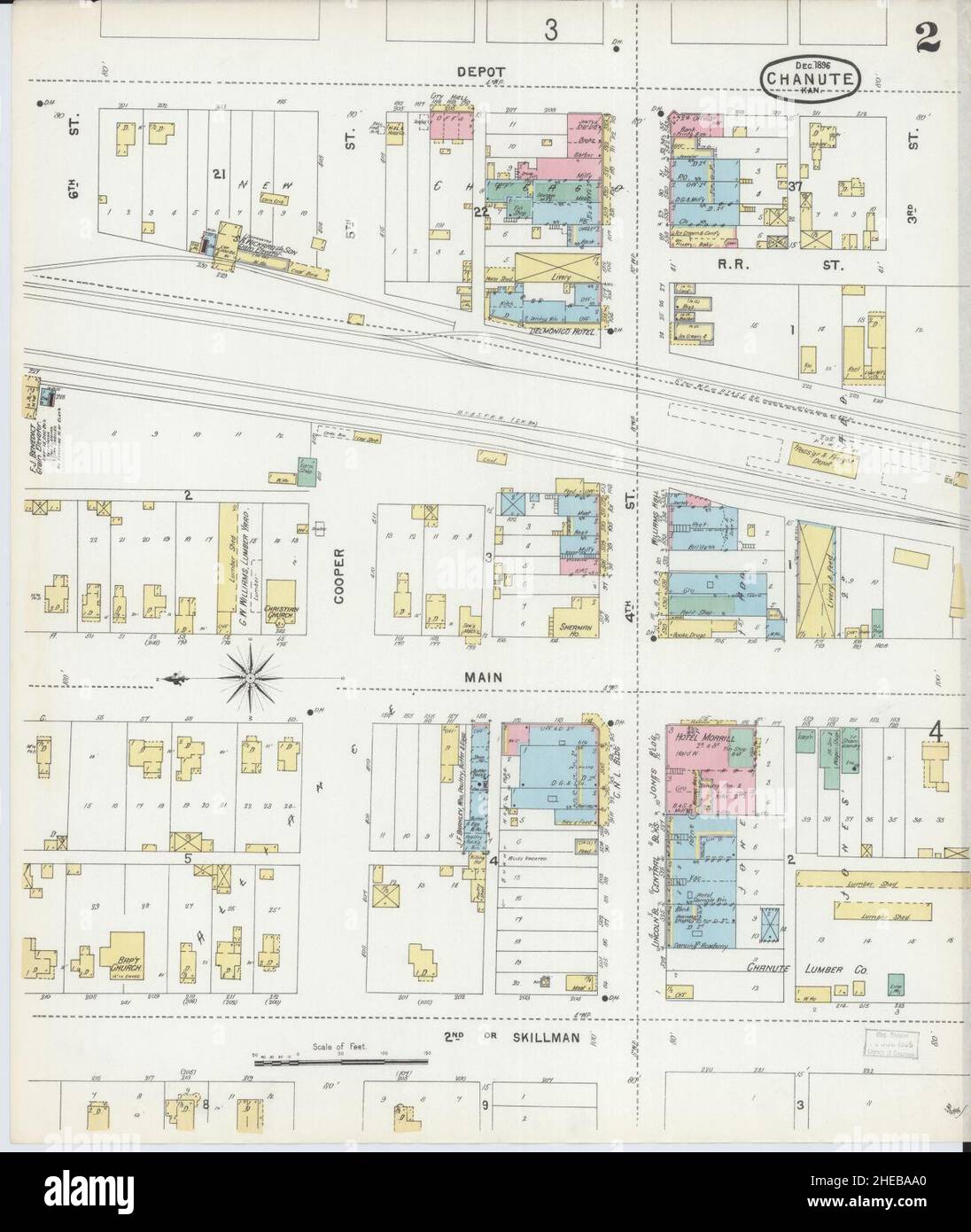 Chanute kansas map hi-res stock photography and images - Alamy
