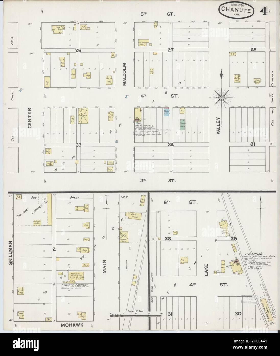 Map of chanute hi-res stock photography and images - Alamy