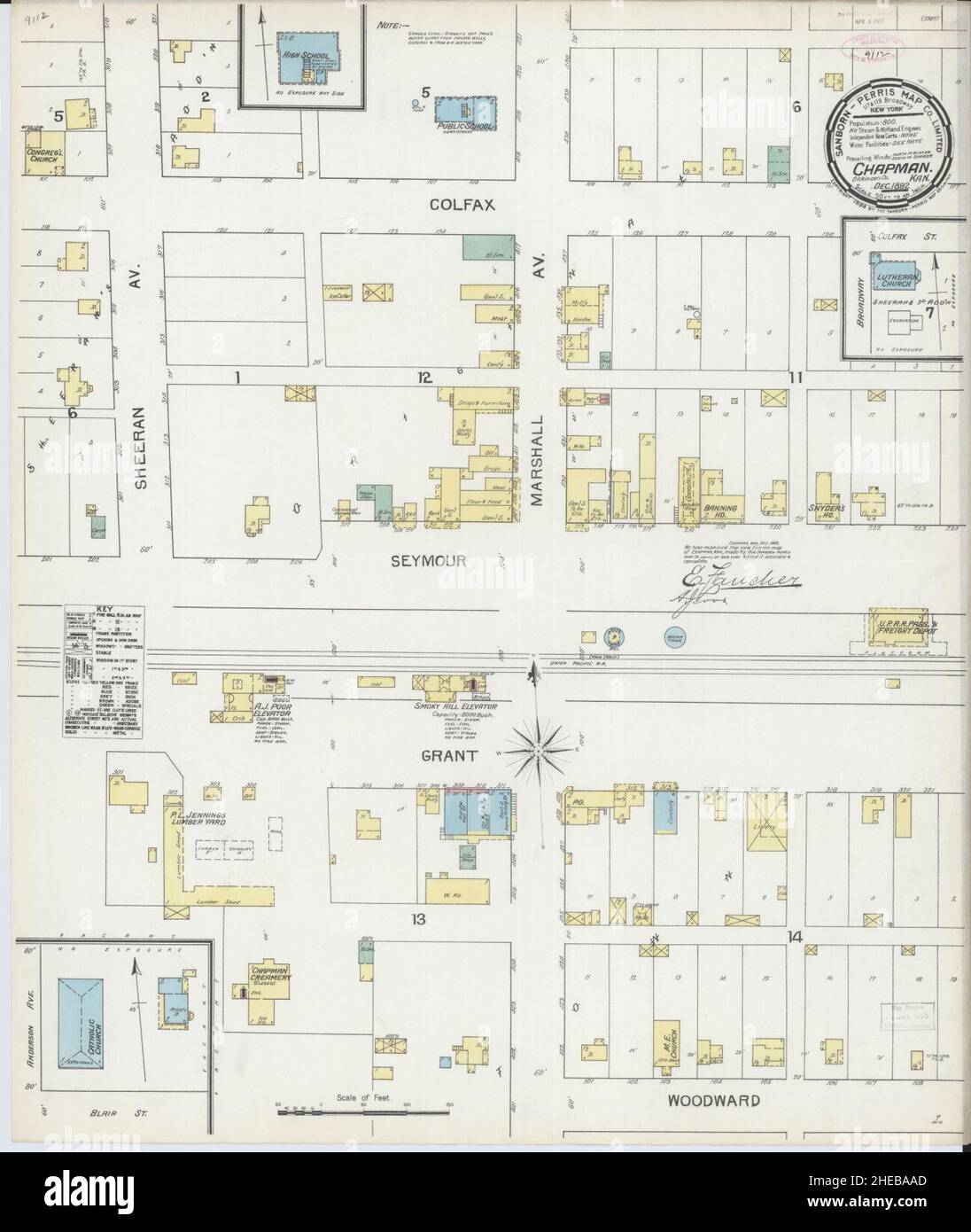 Map of chapman kansas hi-res stock photography and images - Alamy