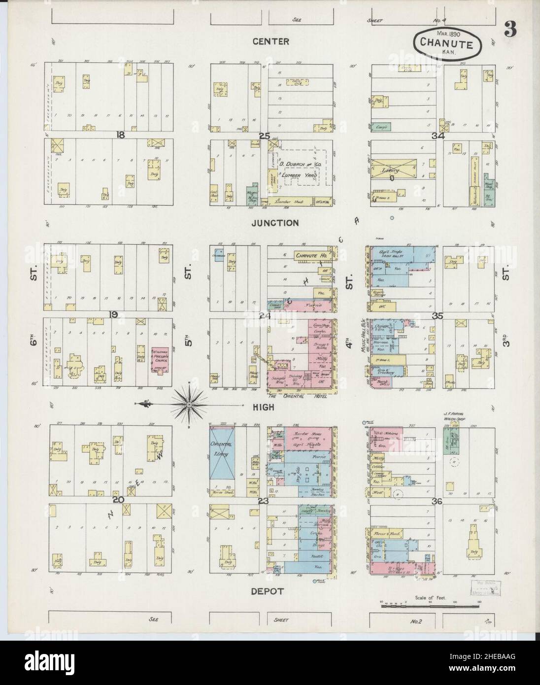 Map of chanute hi-res stock photography and images - Alamy