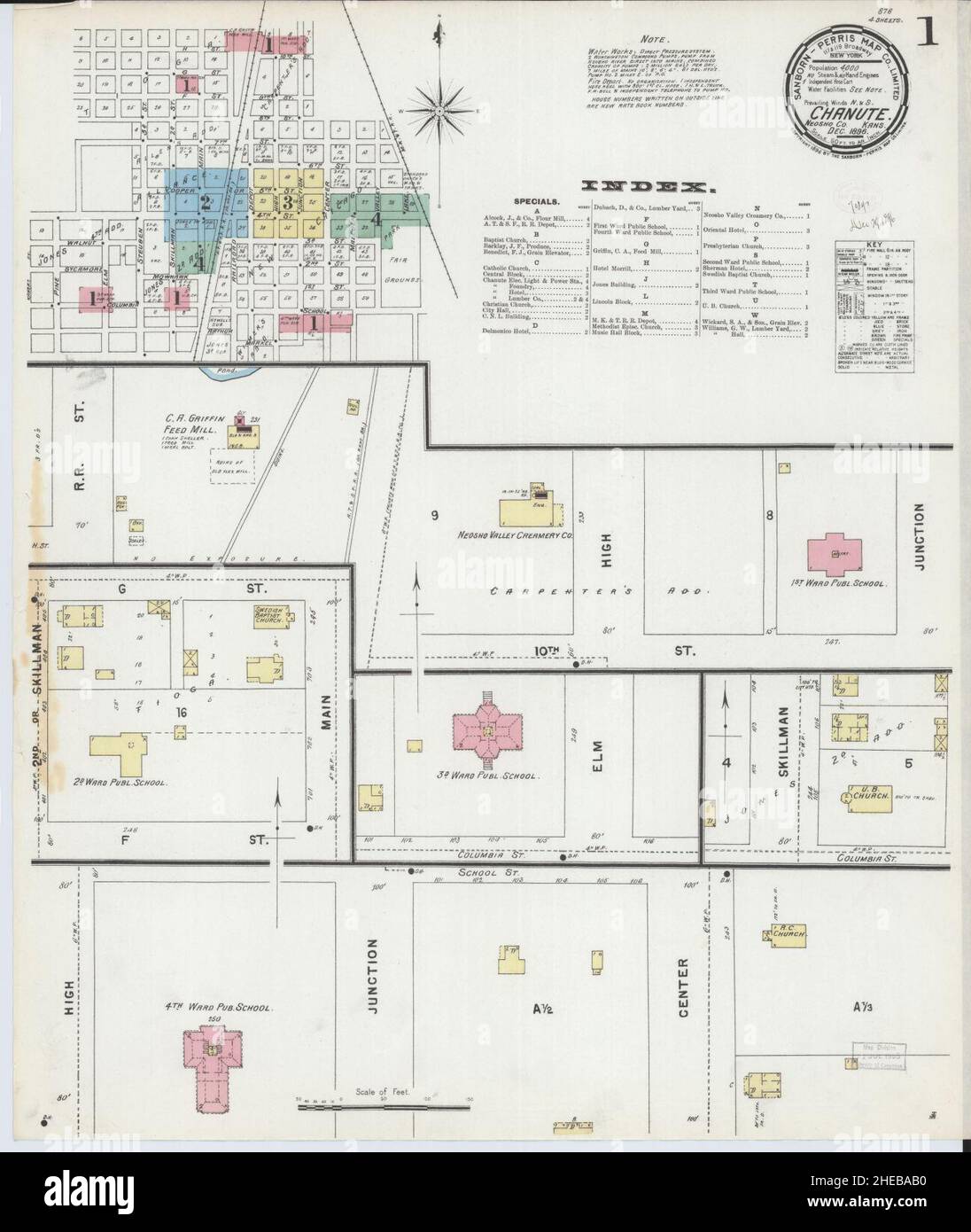 Map of chanute hi-res stock photography and images - Alamy