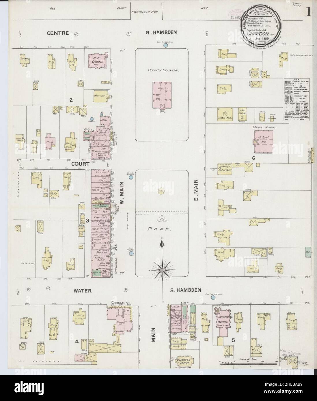 Chardon map hi-res stock photography and images - Alamy
