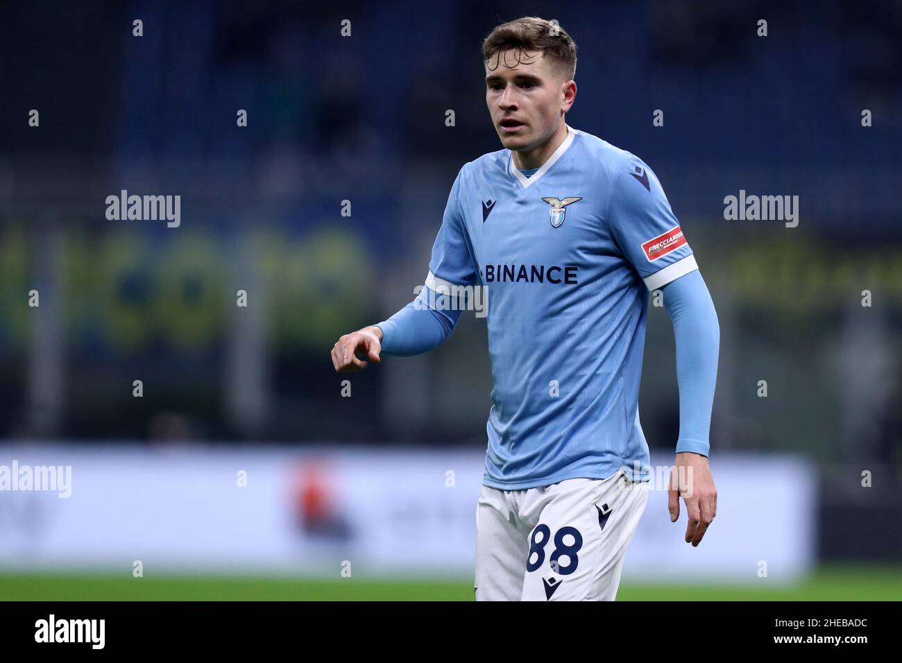 Toma Basic of Ss Lazio looks on during the Serie A match between Fc ...