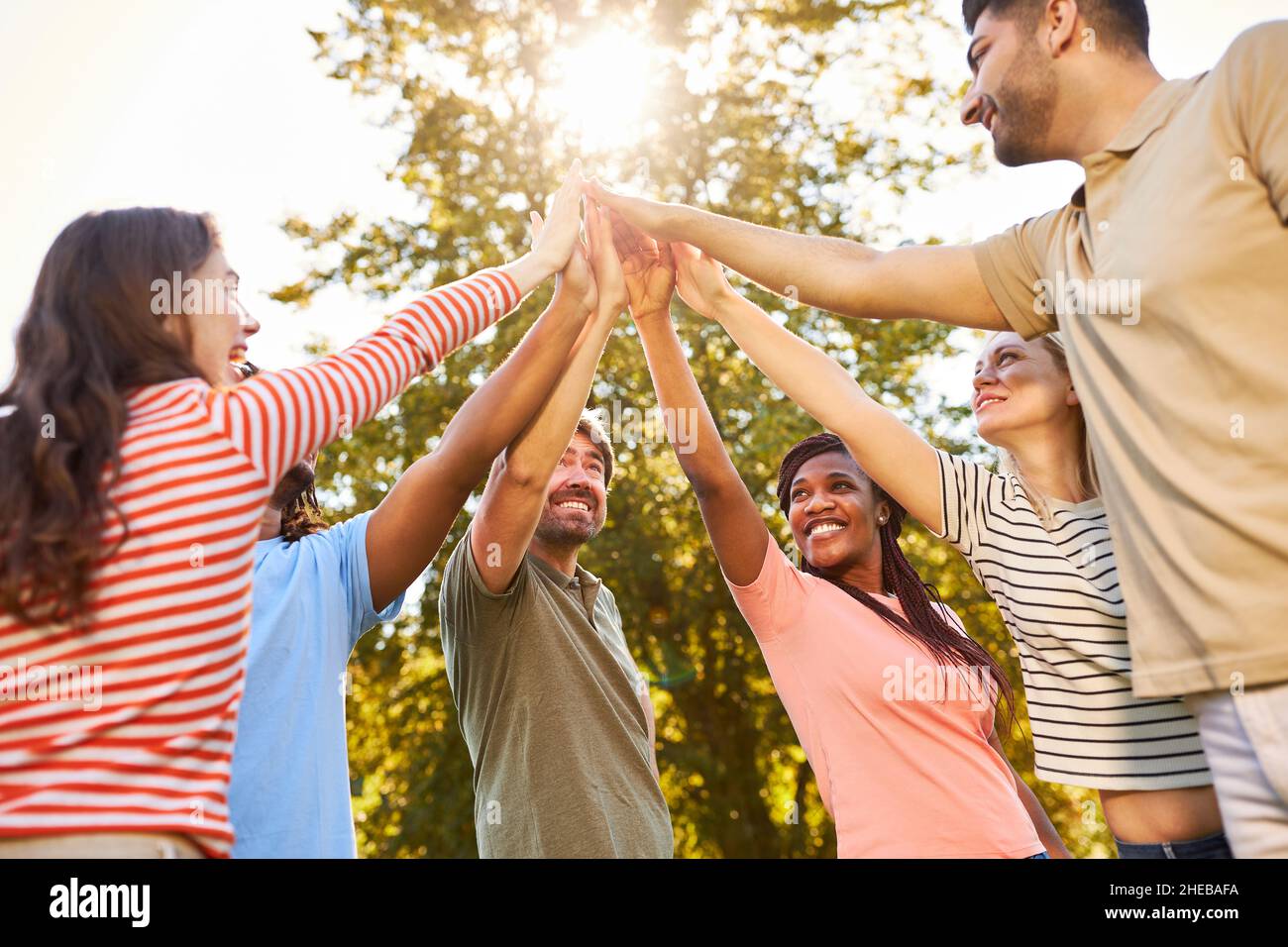 Group High Five Images