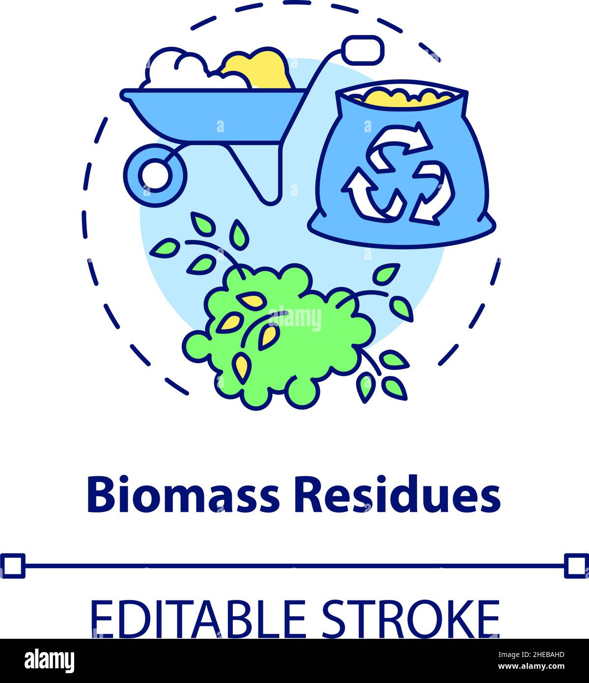 Biomass residues concept icon Stock Vector Image & Art - Alamy