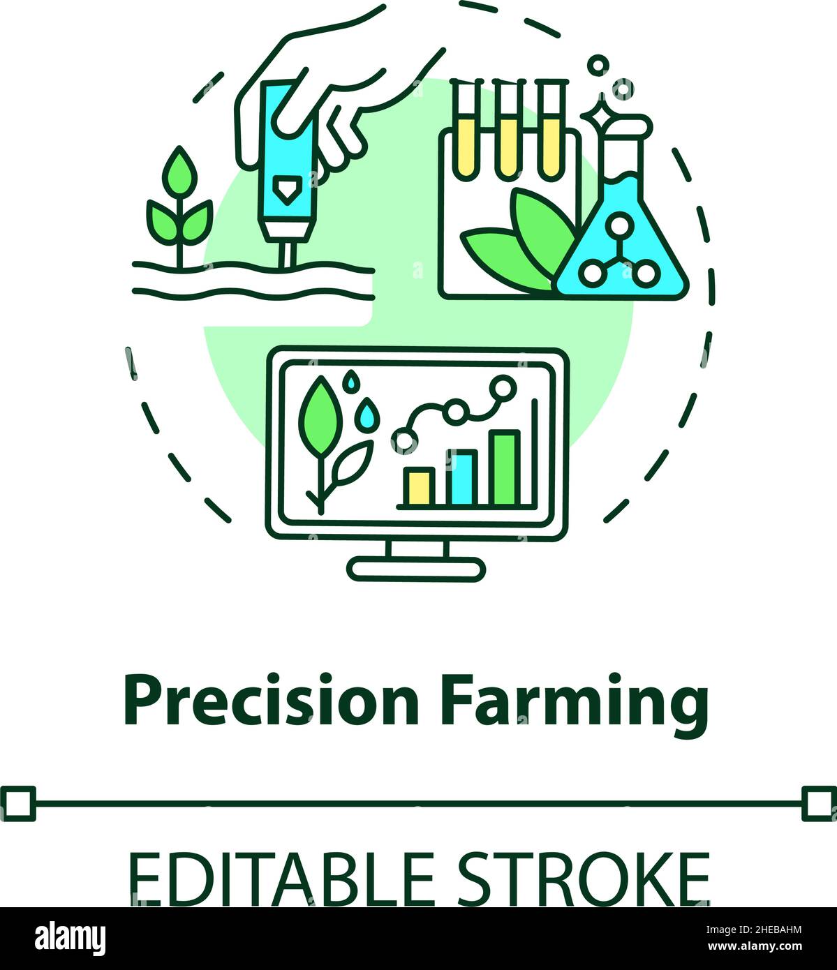 Precision farming concept icon Stock Vector Image & Art - Alamy