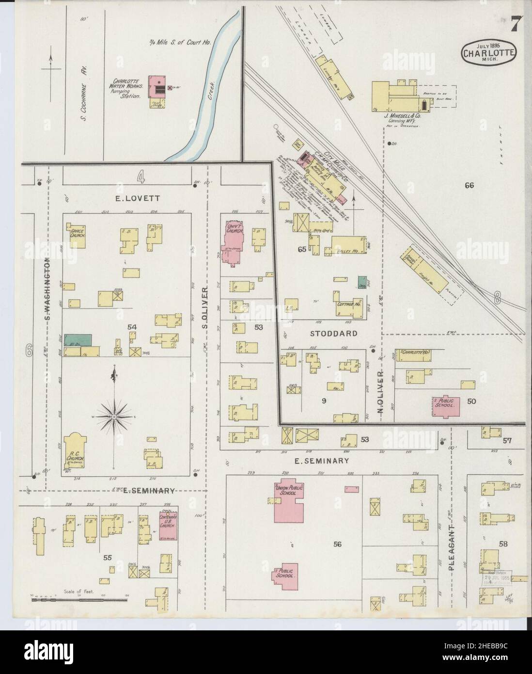 Charlotte michigan map hi-res stock photography and images - Alamy