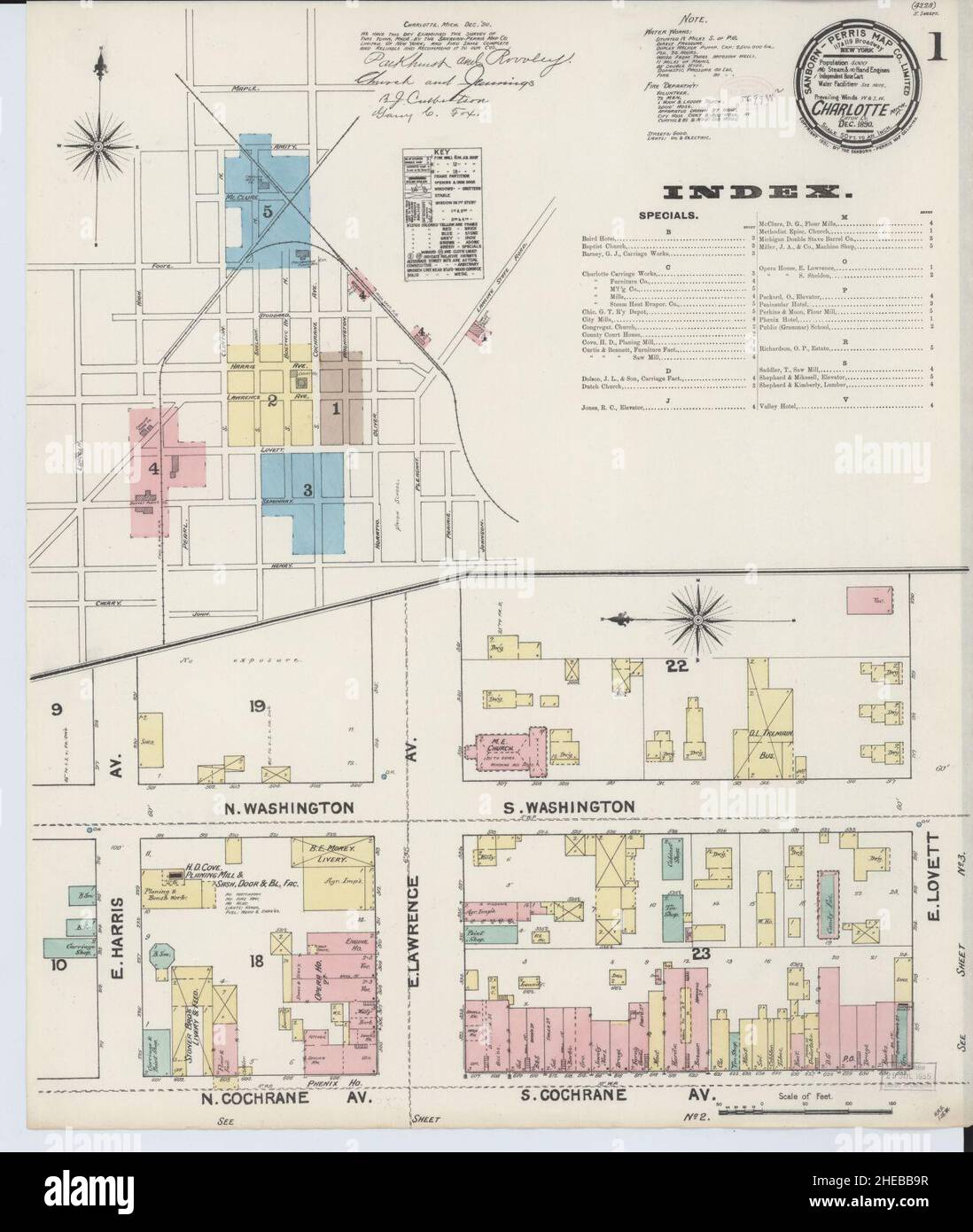 Charlotte michigan map hi-res stock photography and images - Alamy