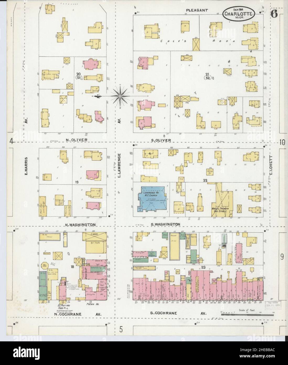 Charlotte michigan map hi-res stock photography and images - Alamy