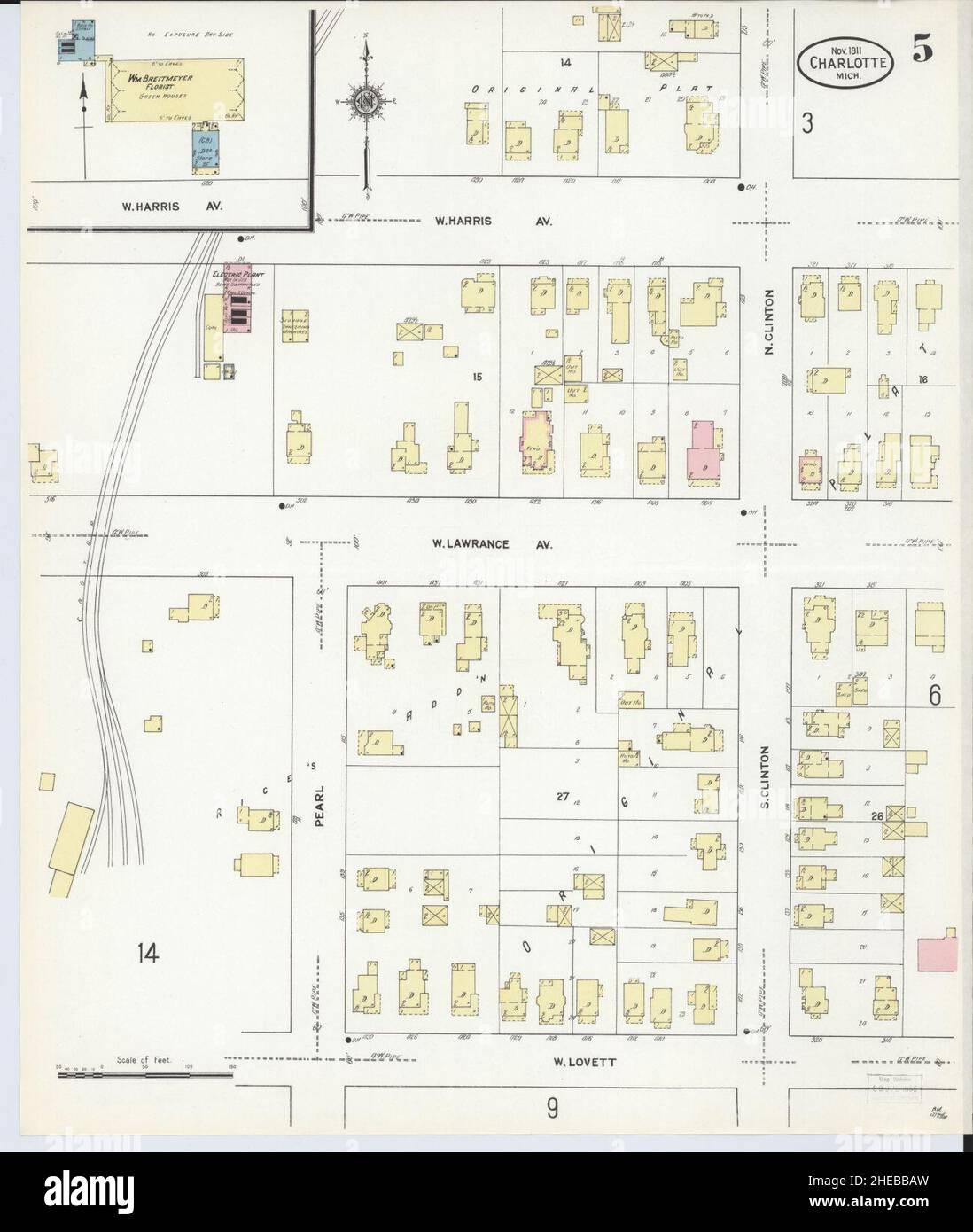Charlotte michigan map hi-res stock photography and images - Alamy