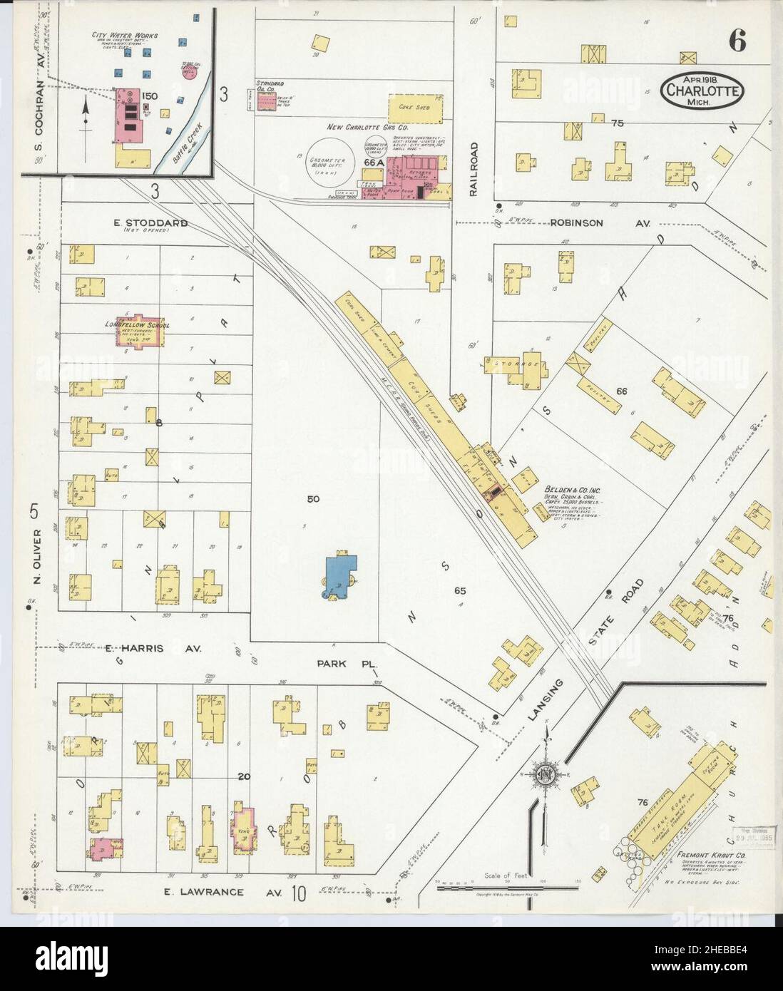 Charlotte michigan map hi-res stock photography and images - Alamy