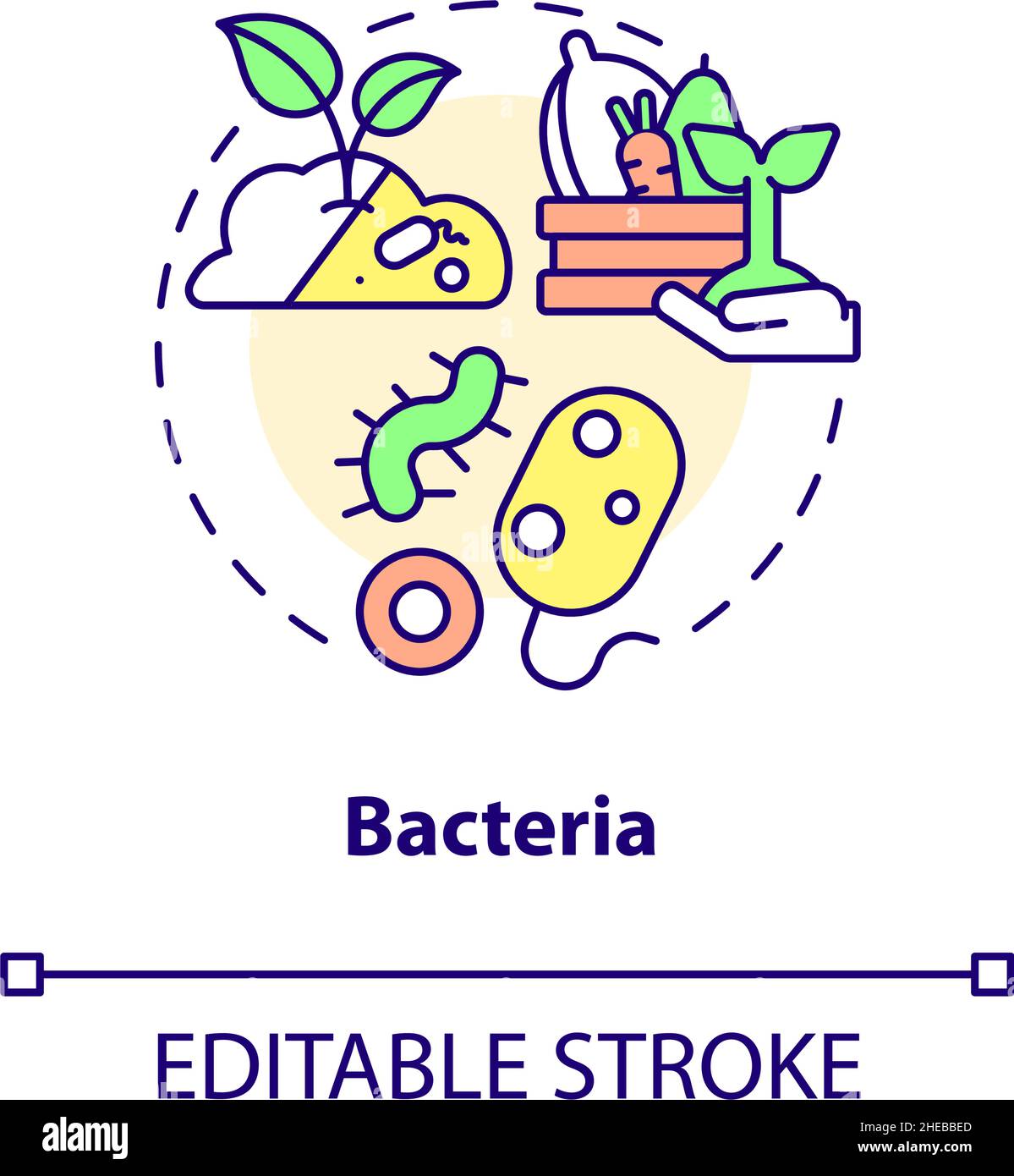 Bacteria concept icon Stock Vector Image & Art - Alamy