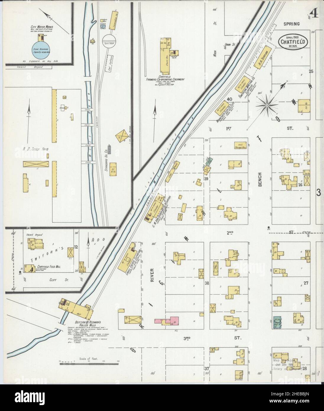Sanborn Fire Insurance Map from Chatfield, Fillmore And Olmsted ...