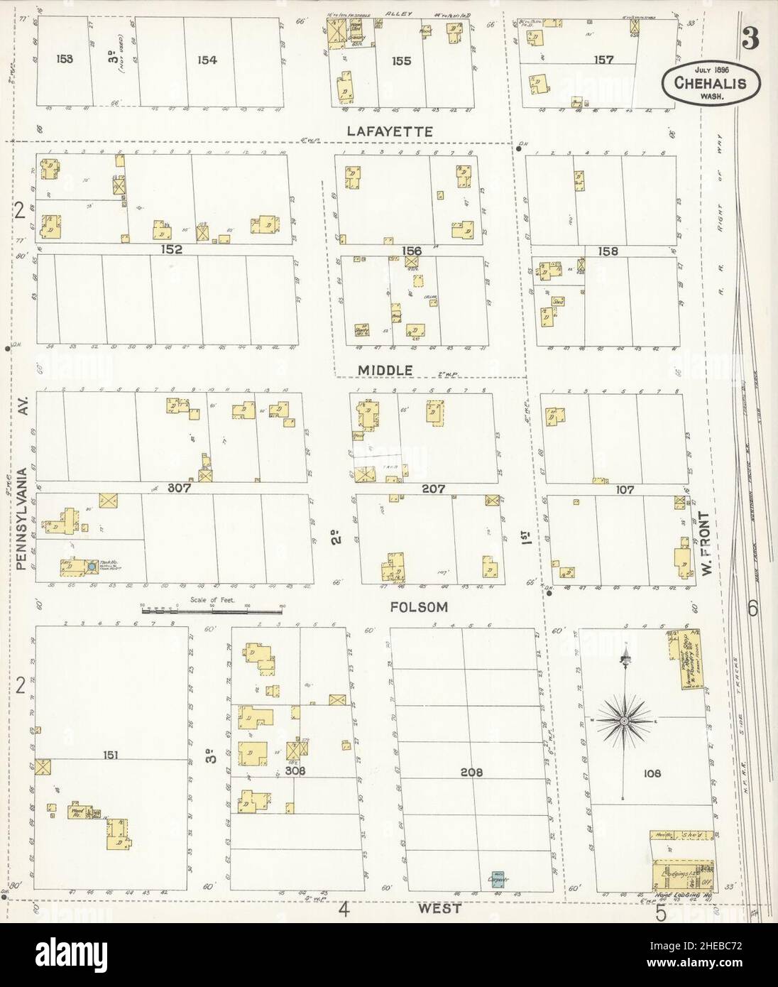 Map of chehalis hi-res stock photography and images - Alamy