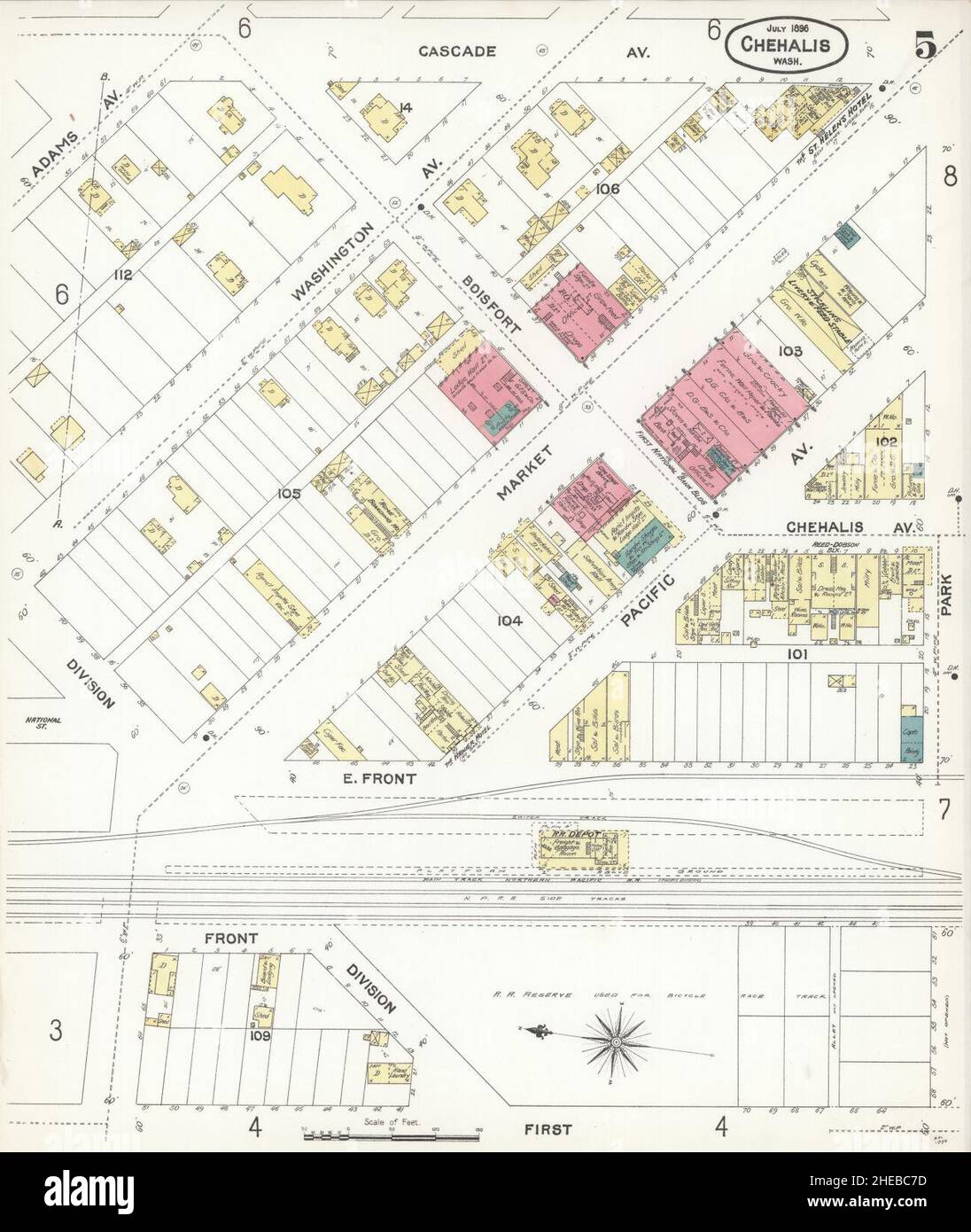 Map of chehalis hi-res stock photography and images - Alamy