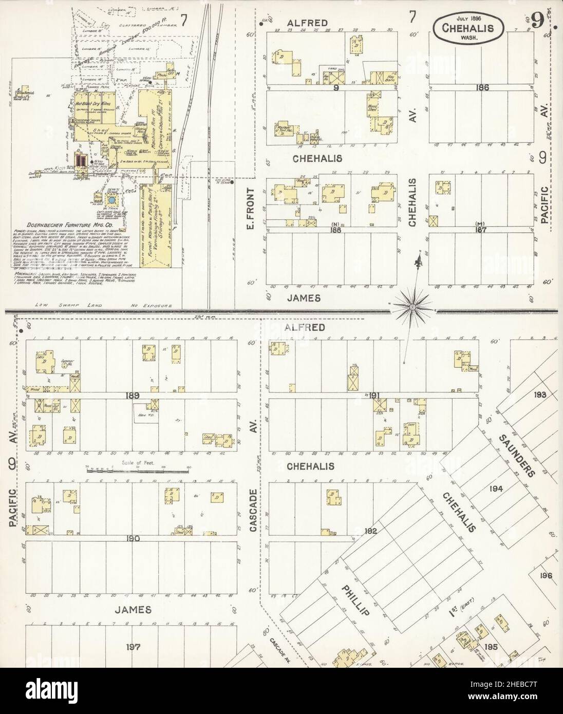 Map of chehalis hi-res stock photography and images - Alamy