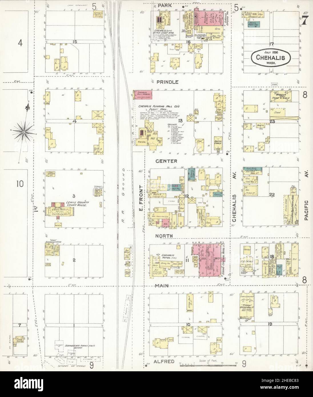 Map of chehalis hi-res stock photography and images - Alamy