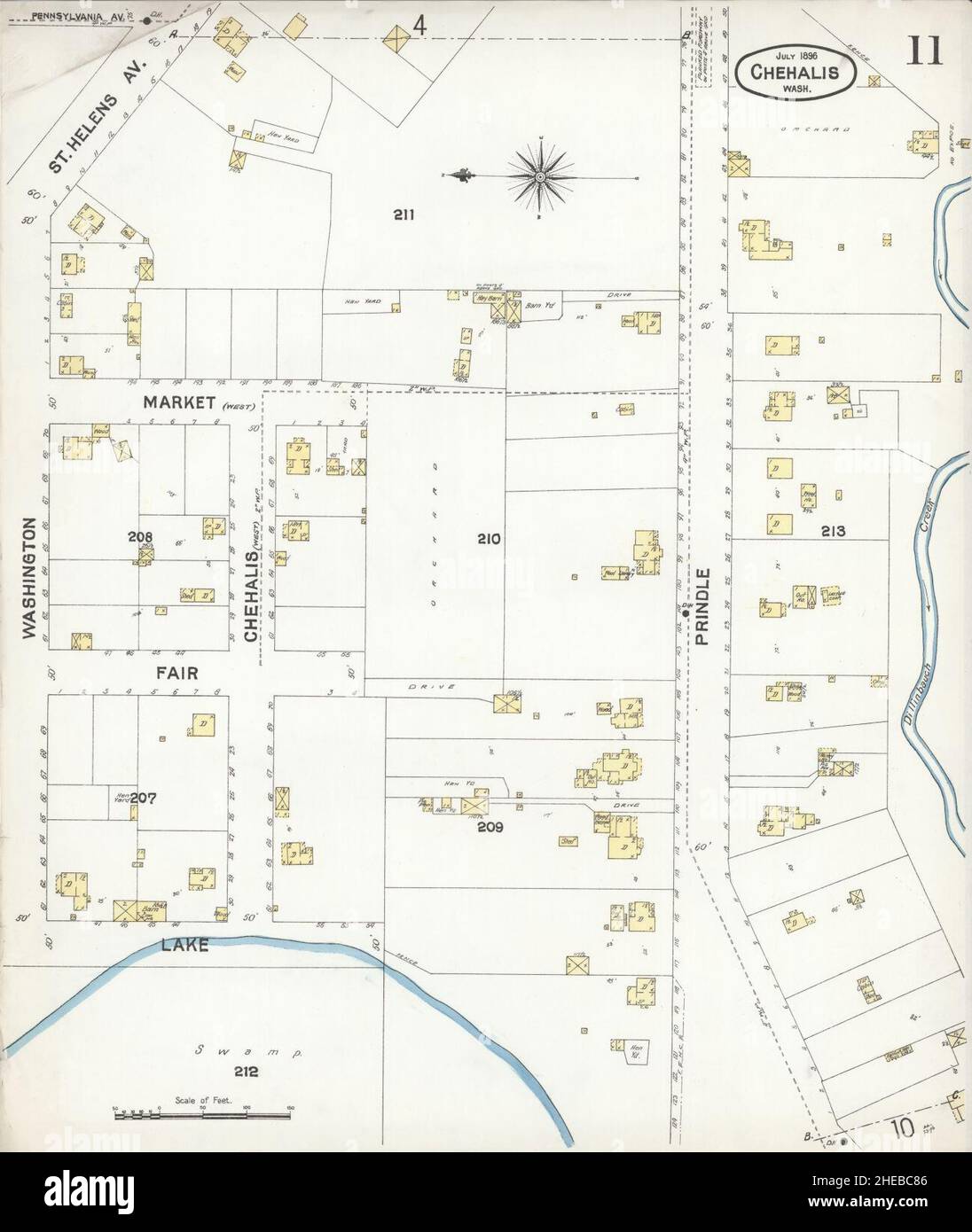 Map of chehalis hi-res stock photography and images - Alamy