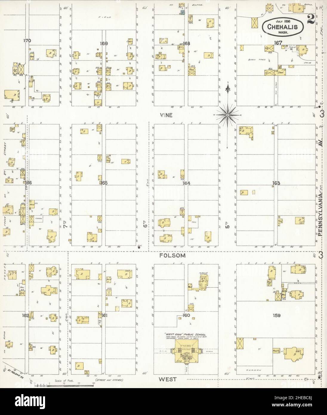 Map of chehalis hi-res stock photography and images - Alamy