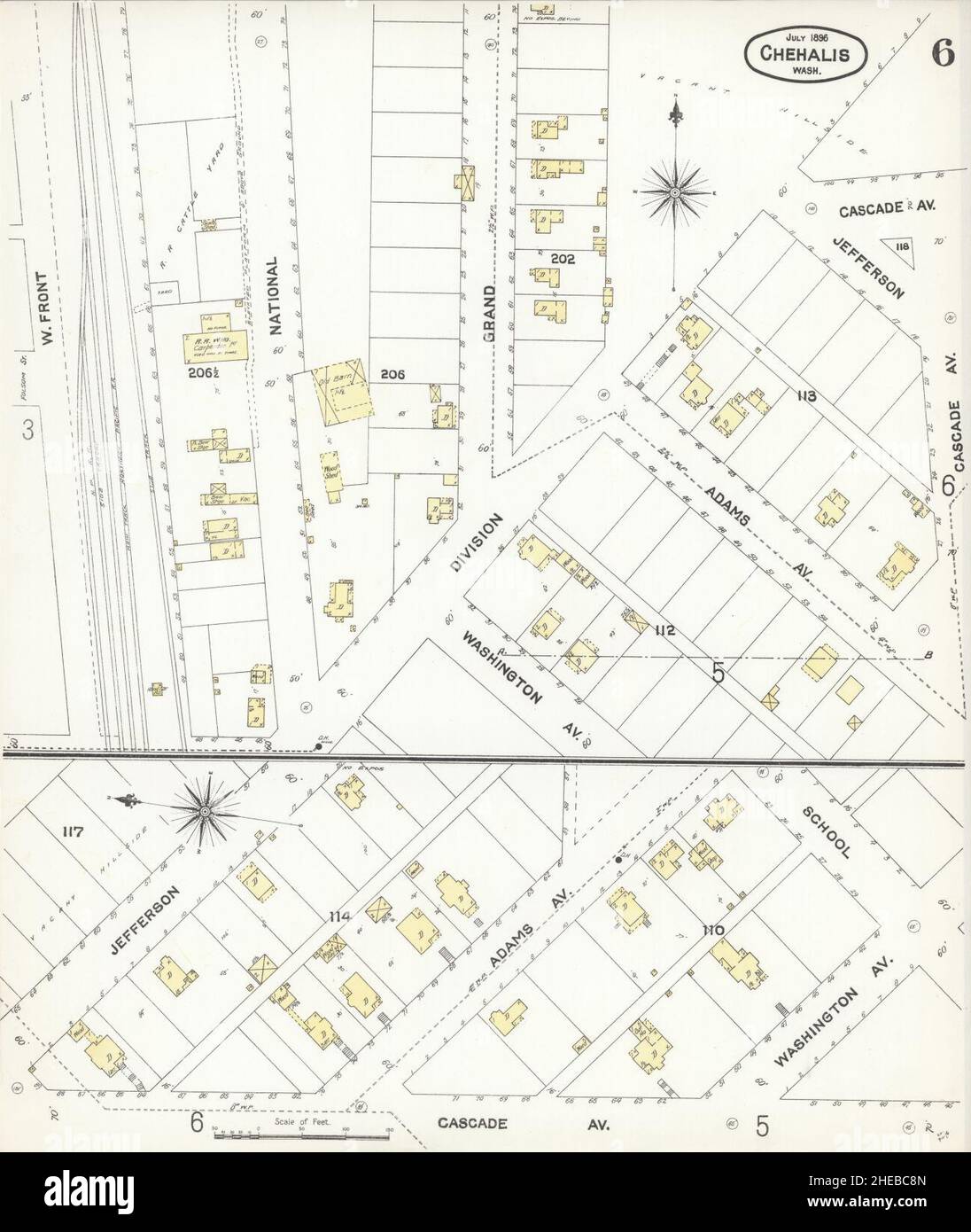 Map of chehalis hi-res stock photography and images - Alamy