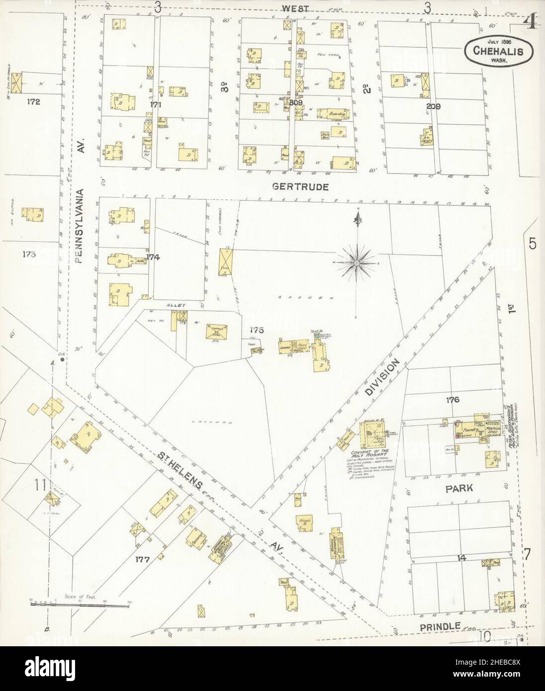 Map of chehalis hi-res stock photography and images - Alamy