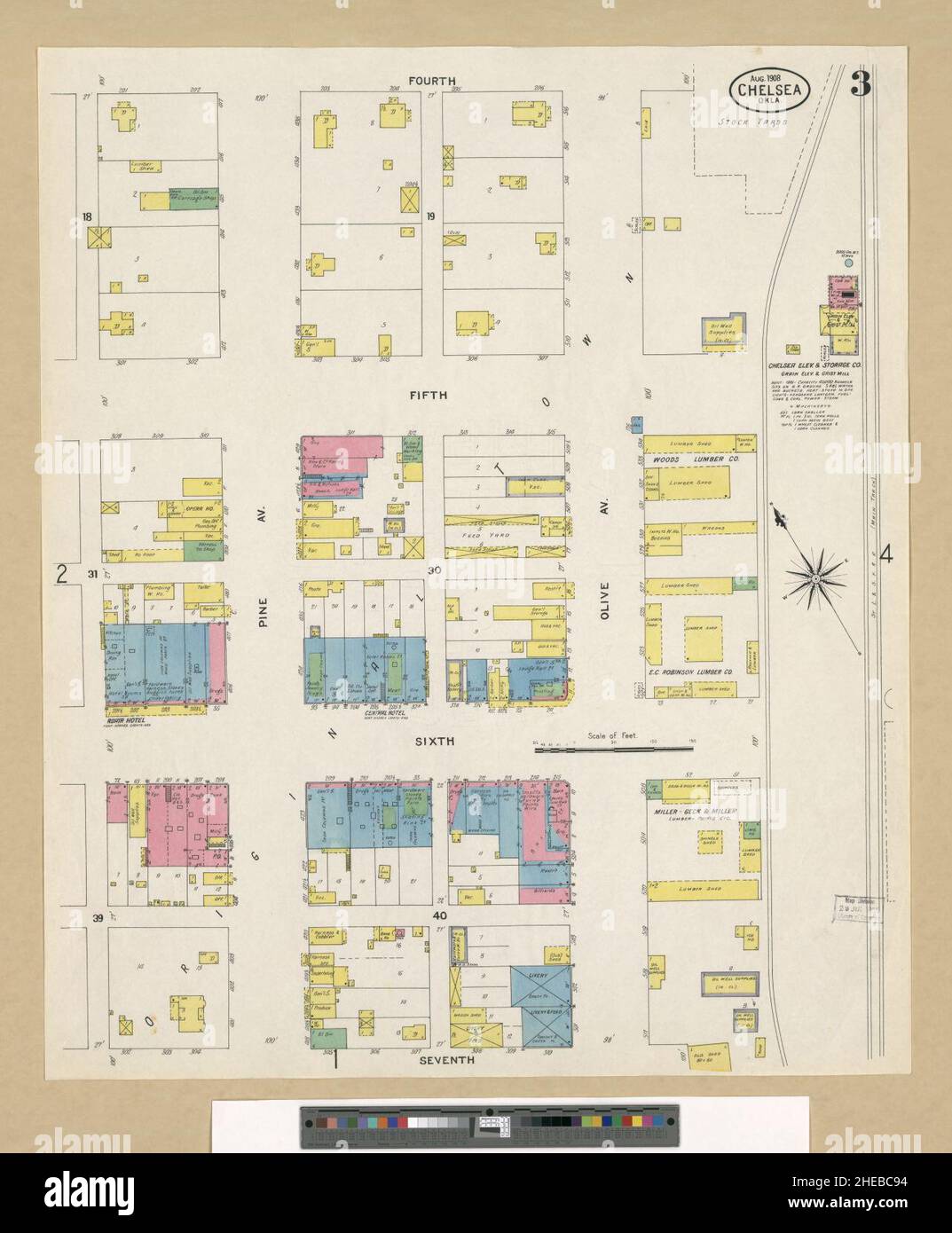 Map of chelsea oklahoma hi-res stock photography and images - Alamy