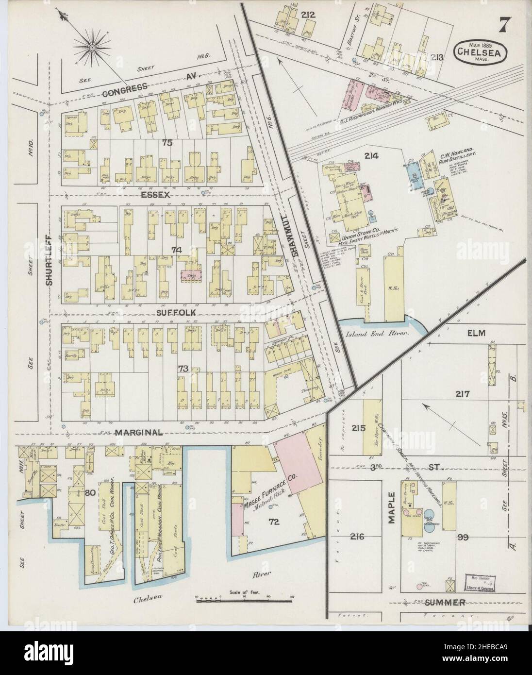 Sanborn Fire Insurance Map from Chelsea, Suffolk County, Massachusetts ...