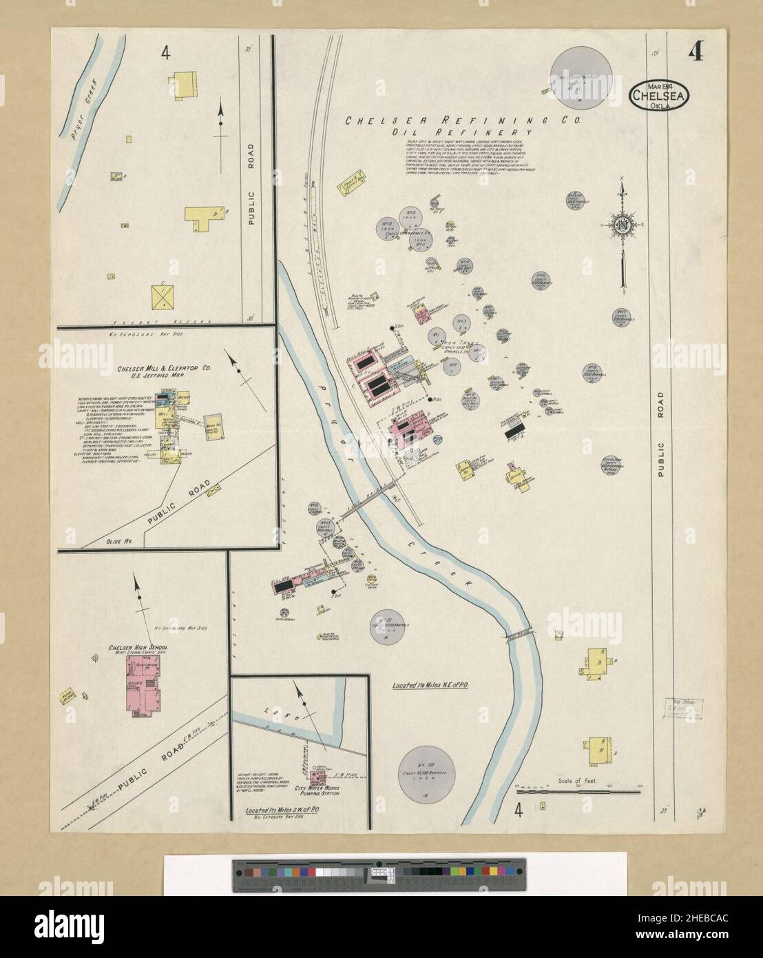 Map of chelsea oklahoma hi-res stock photography and images - Alamy