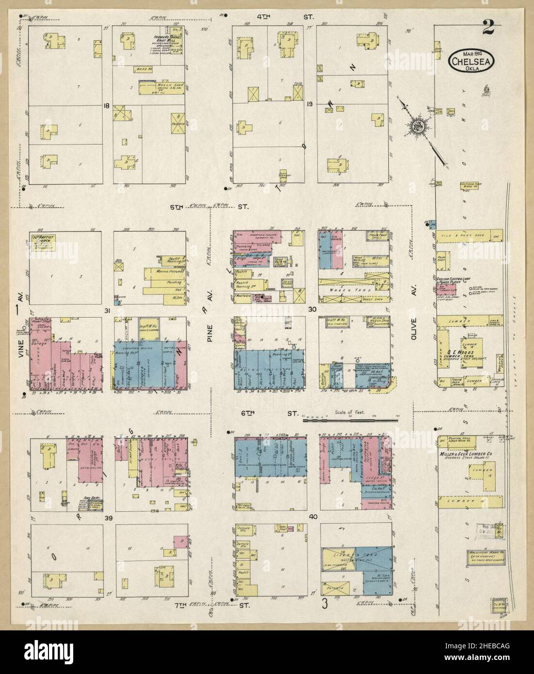 Map of chelsea oklahoma hi-res stock photography and images - Alamy