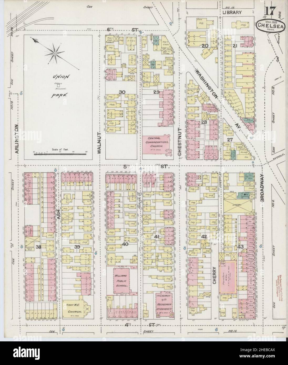 Sanborn Fire Insurance Map from Chelsea, Suffolk County, Massachusetts ...