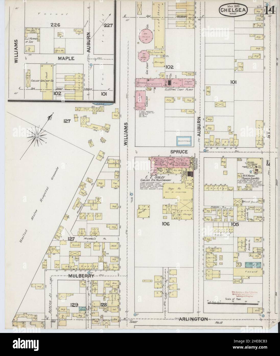 Sanborn Fire Insurance Map from Chelsea, Suffolk County, Massachusetts ...