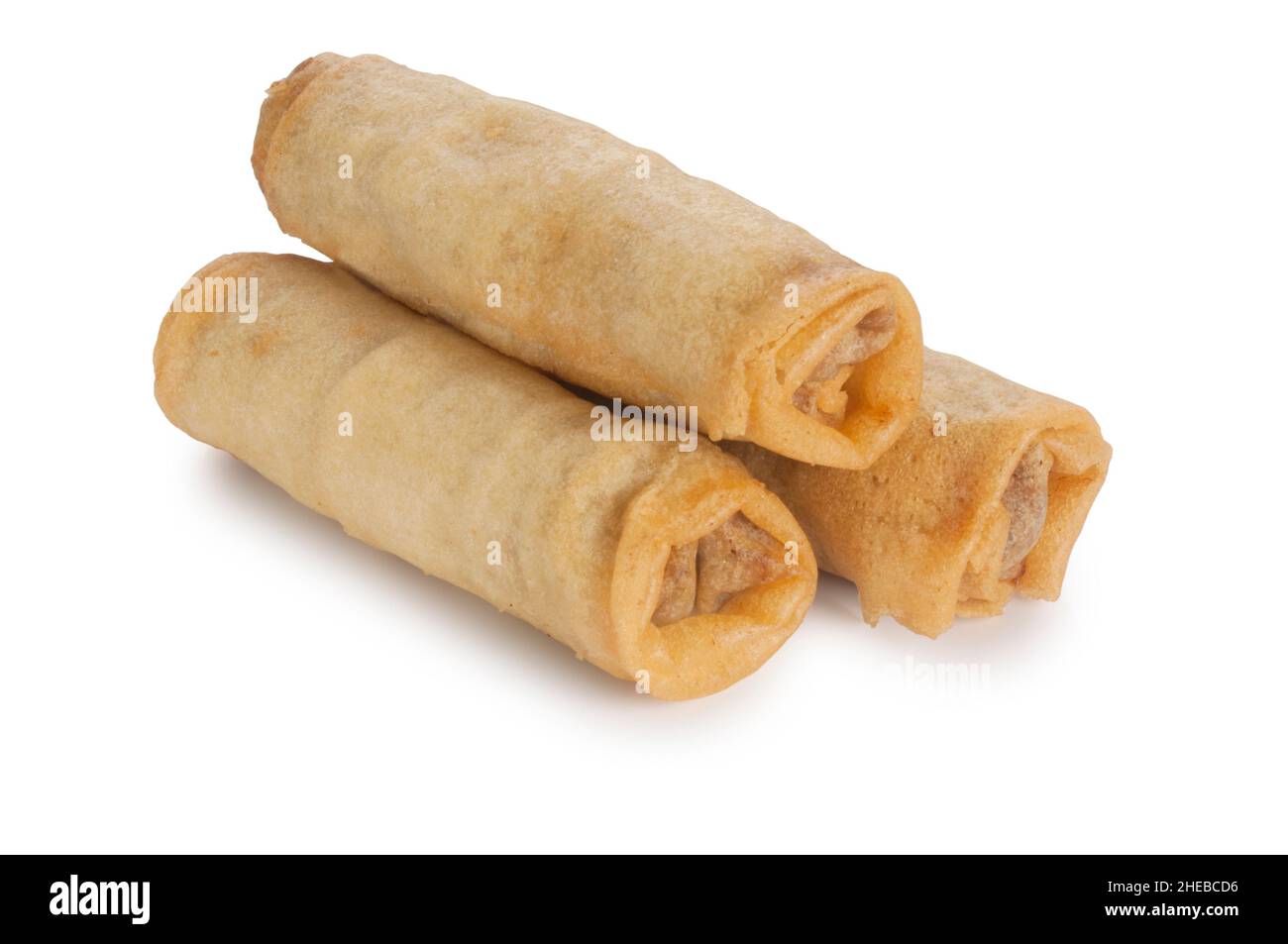 Deep fried spring rolls finger food Cut Out Stock Images & Pictures - Alamy