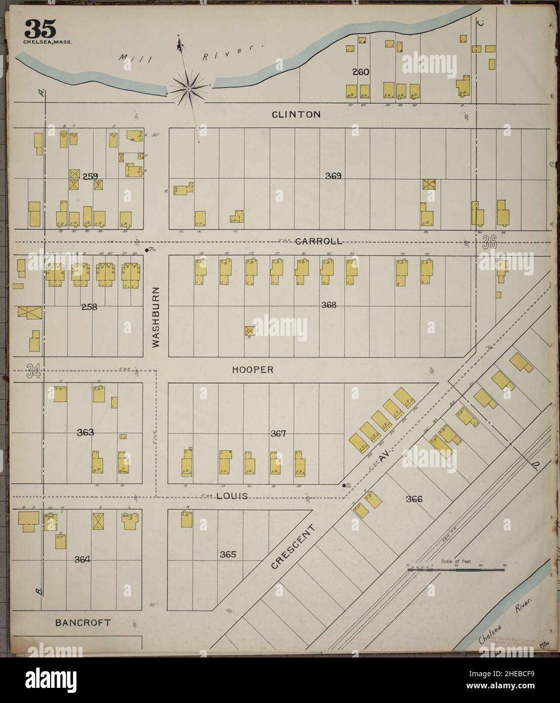 Sanborn Fire Insurance Map from Chelsea, Suffolk County, Massachusetts ...