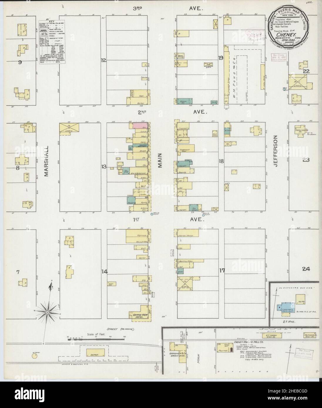 Map of cheney hi-res stock photography and images - Alamy