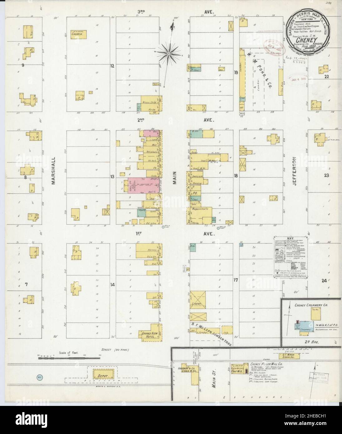 Map of cheney hi-res stock photography and images - Alamy