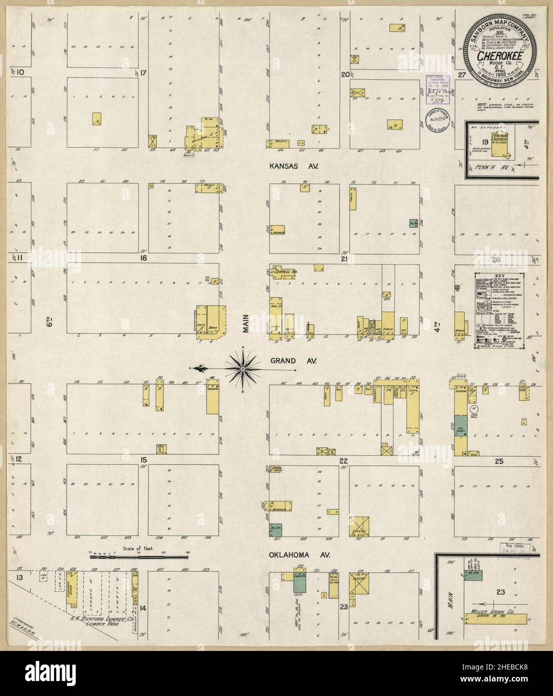 Alfalfa county map hi-res stock photography and images - Alamy
