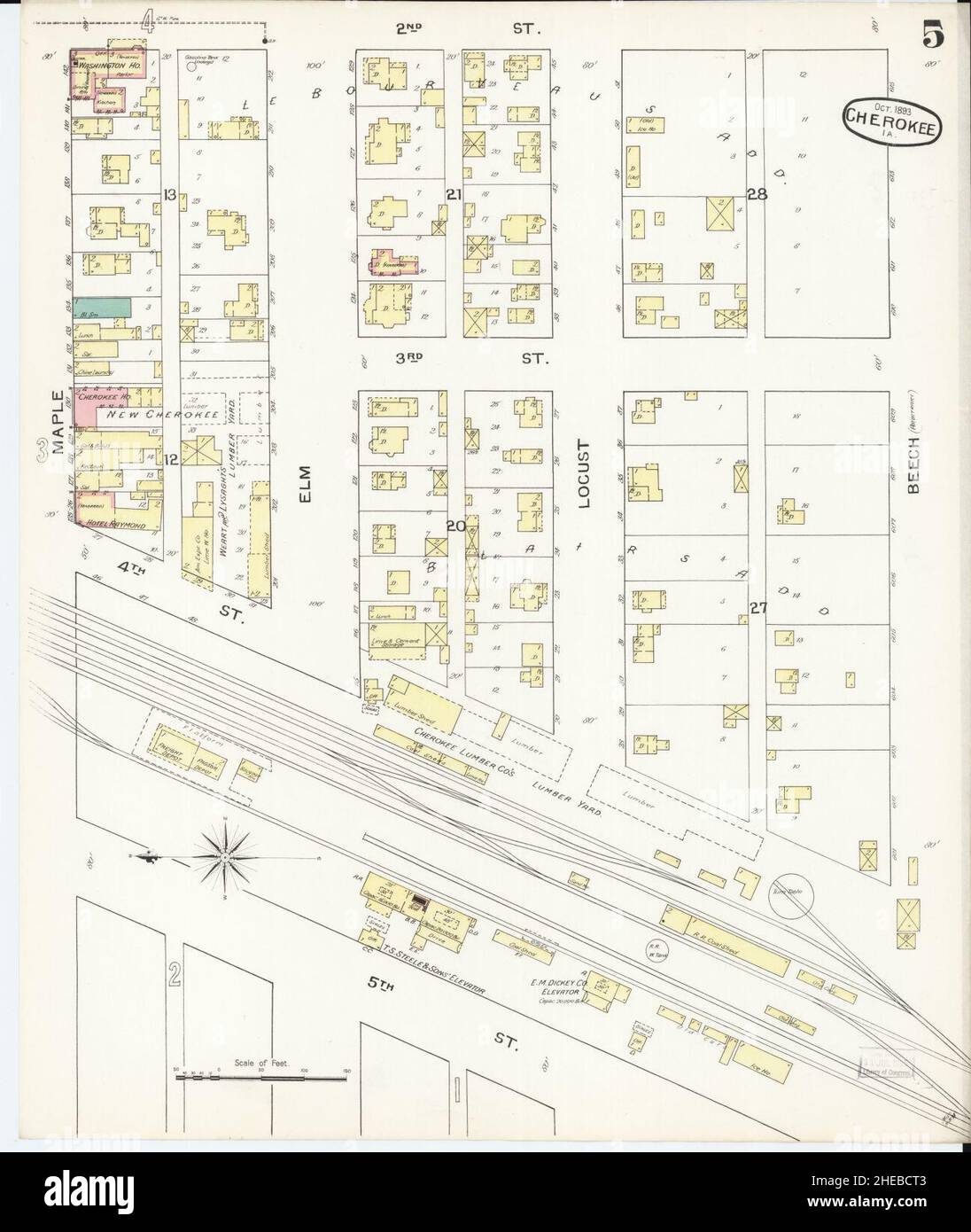 Cherokee iowa map hi-res stock photography and images - Alamy