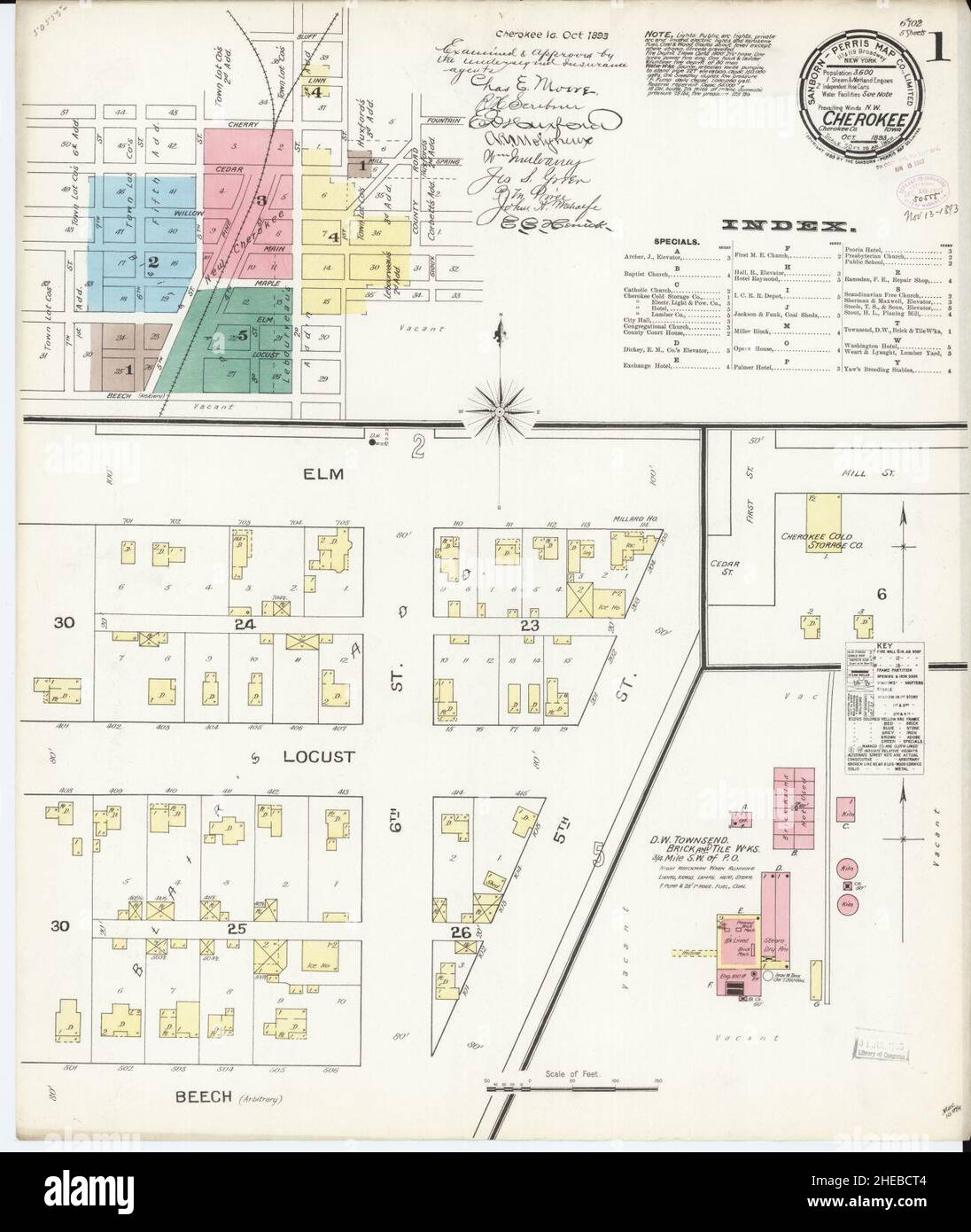 Cherokee iowa map hi-res stock photography and images - Alamy