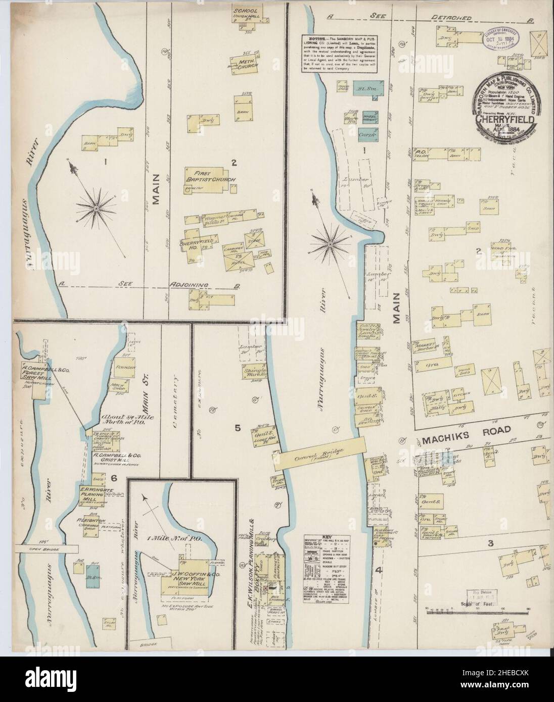 Map of cherryfield maine hi-res stock photography and images - Alamy