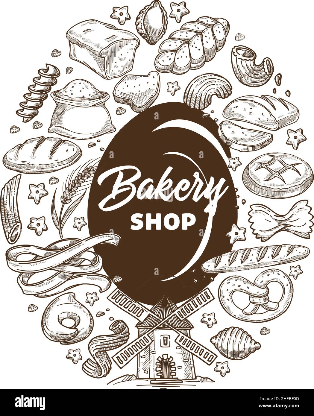 Bakery pastry shop advertising Cut Out Stock Images & Pictures - Alamy