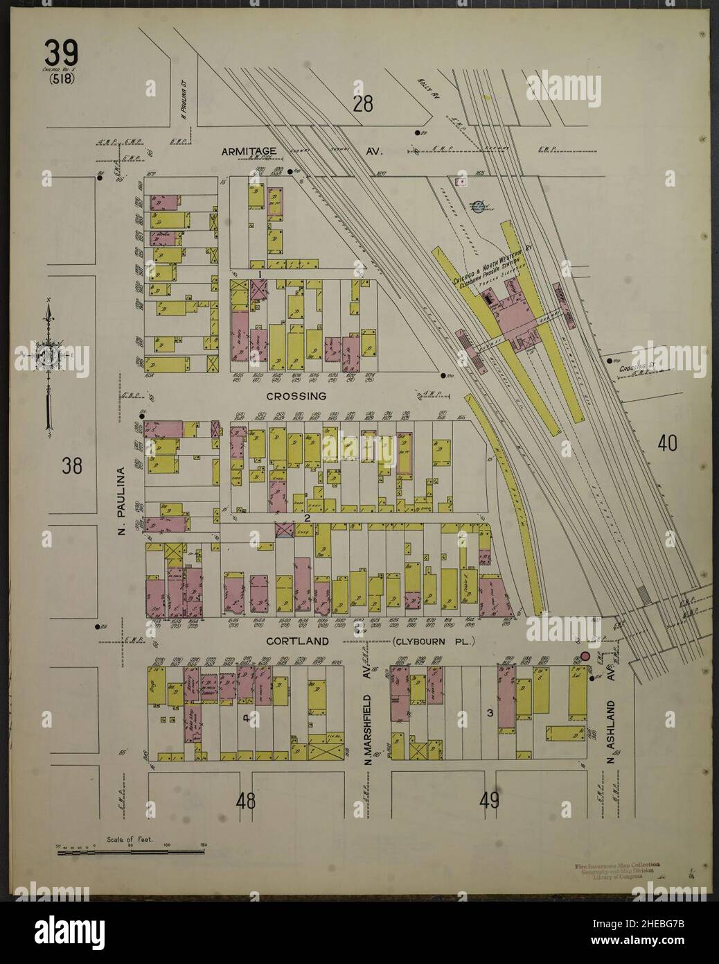 Chicago map fire hi-res stock photography and images - Alamy