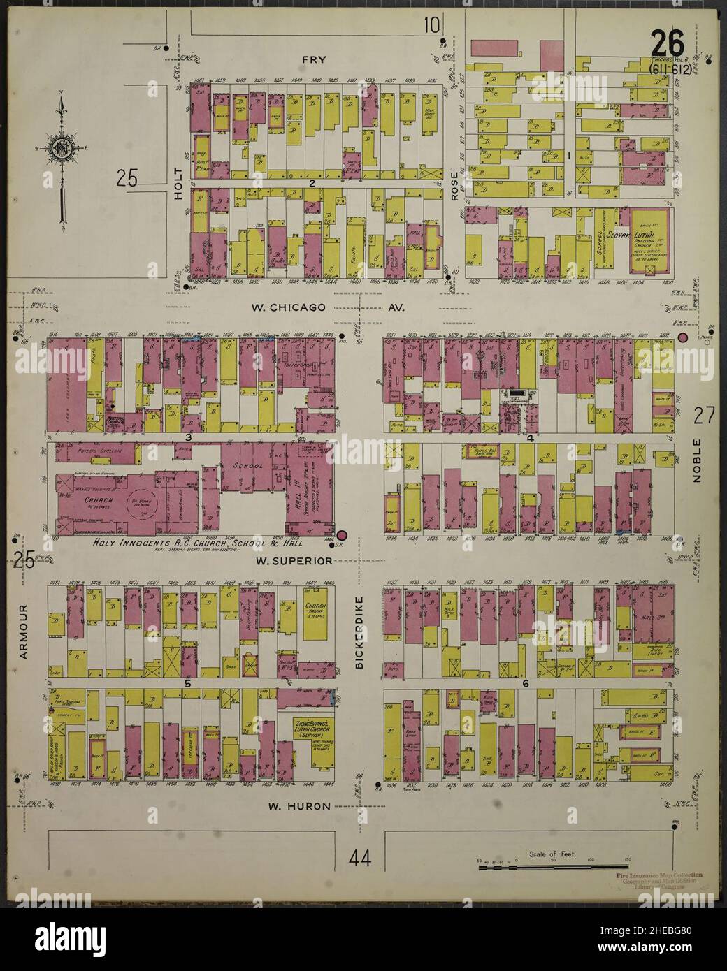 Chicago map fire hi-res stock photography and images - Alamy