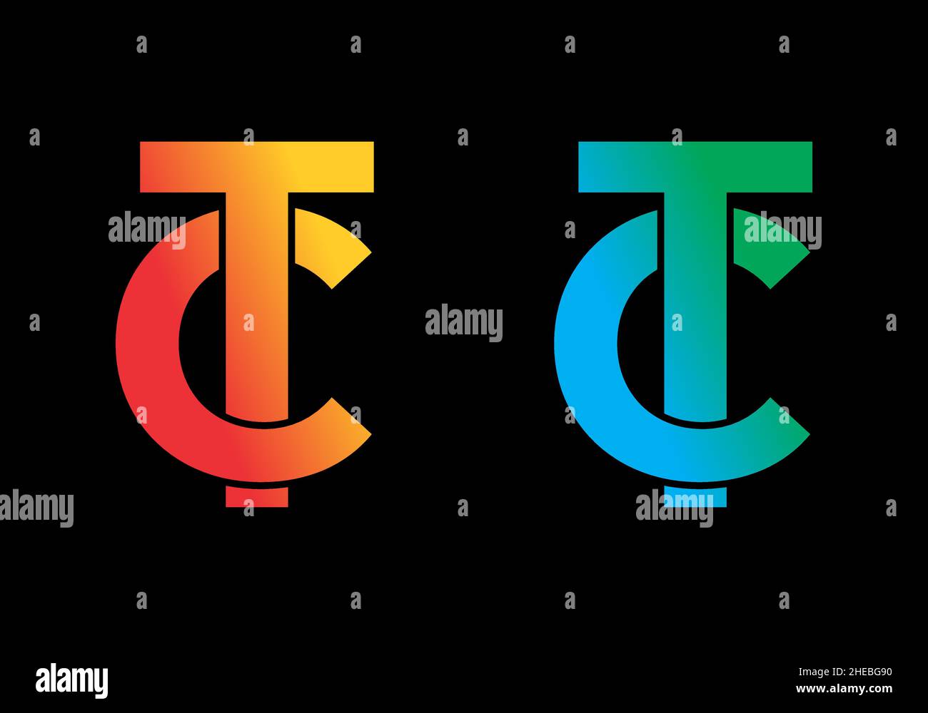 Modern simple TC initial letter design Stock Vector Image & Art - Alamy